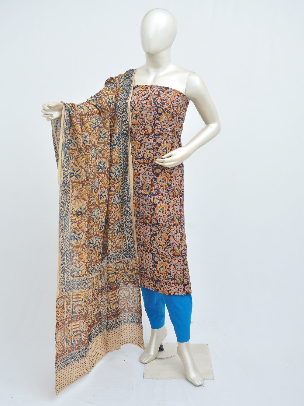 Kalamkari designer dress material at whole sale price – DressesForWomen.IN