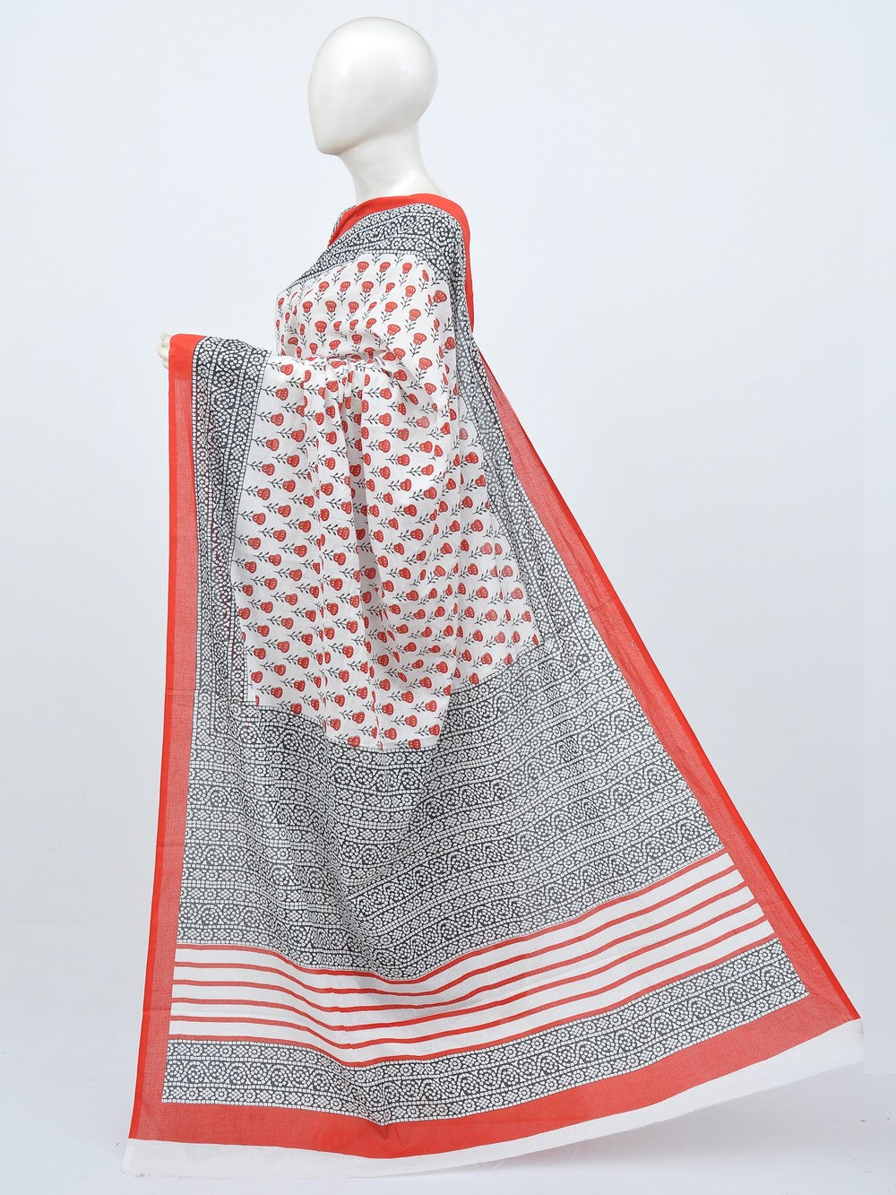 Mul Mul Print Cotton Saree – DressesForWomen.IN