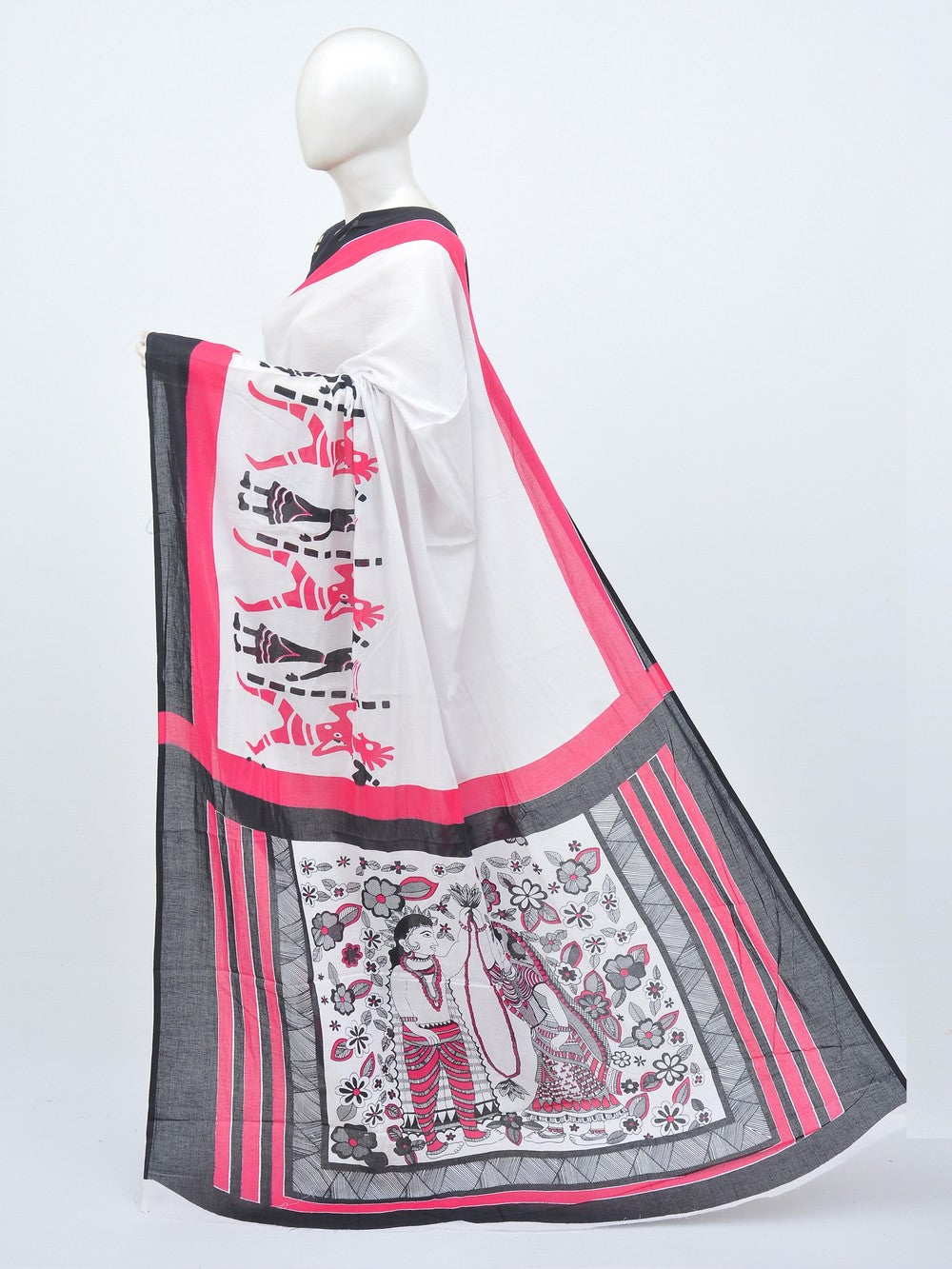 Mul Mul Print Cotton Saree – DressesForWomen.IN