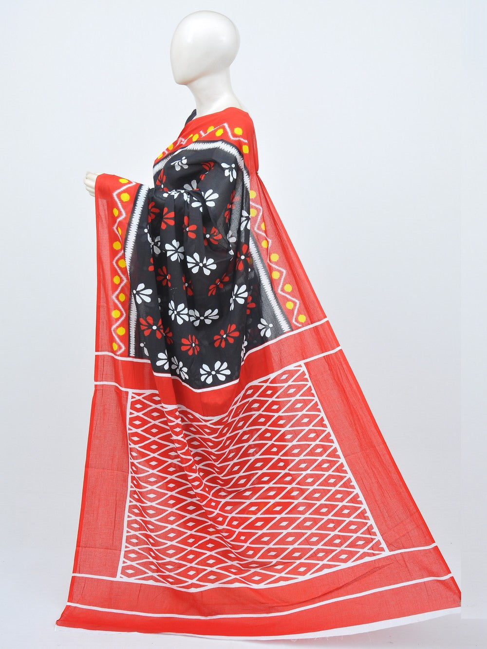 Mul Mul Print Cotton Saree – DressesForWomen.IN