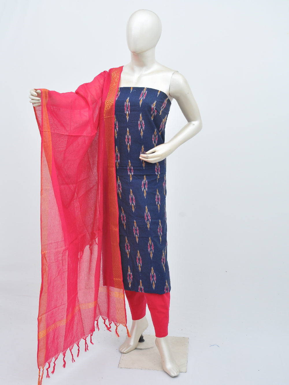 Cotton designer dress material Pochampally Ikat at whole sale price ...